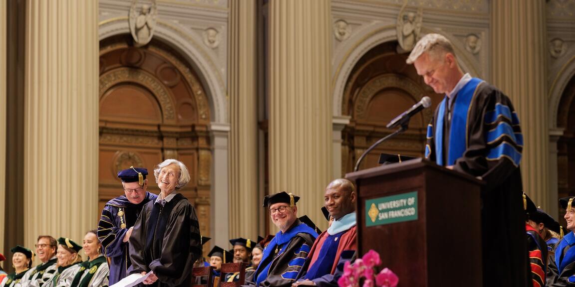 Ann Zwicker Kerr Joined by Her Son, Coach Steve Kerr, at USF ...